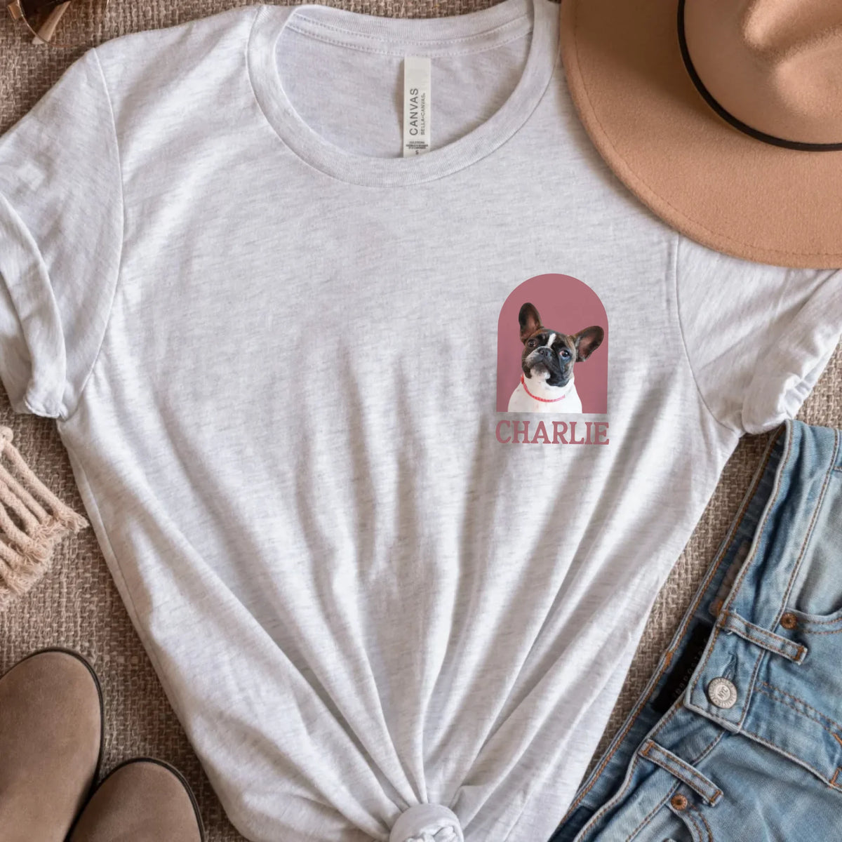 Custom Pet T-shirt for Women | Personalized Pet Photo Tee – The Small ...